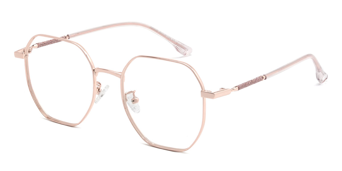 Daniella - Óvalo Oro Glasses for Mujeres - Lensmart